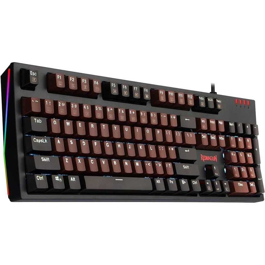 Redragon AMSA K592 Mechanical Gaming Wired Keyboard - Light Brown - V ...