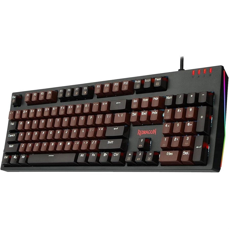 Redragon AMSA K592 Mechanical Gaming Wired Keyboard - Light Brown - V ...